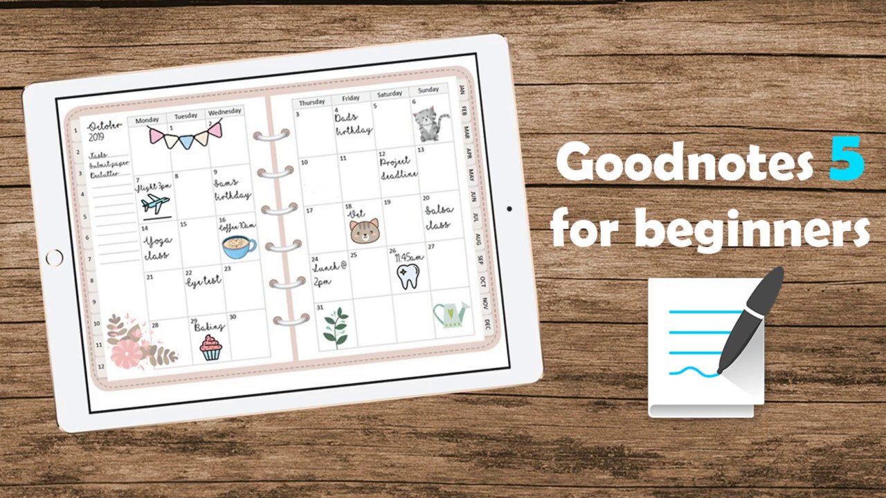 Using Goodnotes 5 Digital Planner For Beginners Youtube