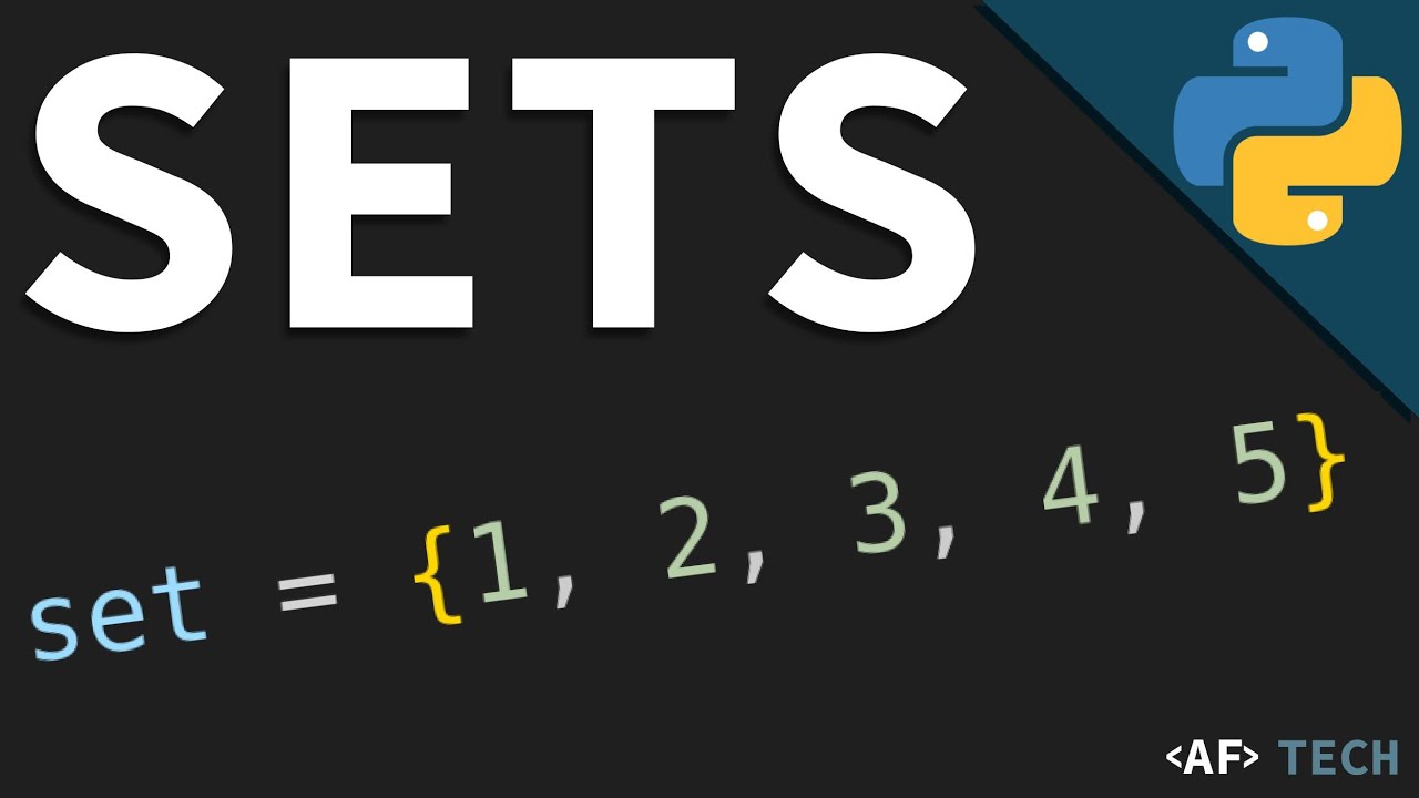 Sets In Python Unordered Collections Youtube