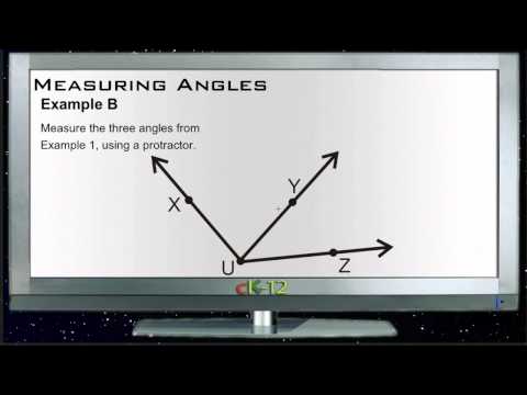 Measuring Angles Examples Basic Video Geometry Ck 12 Foundation