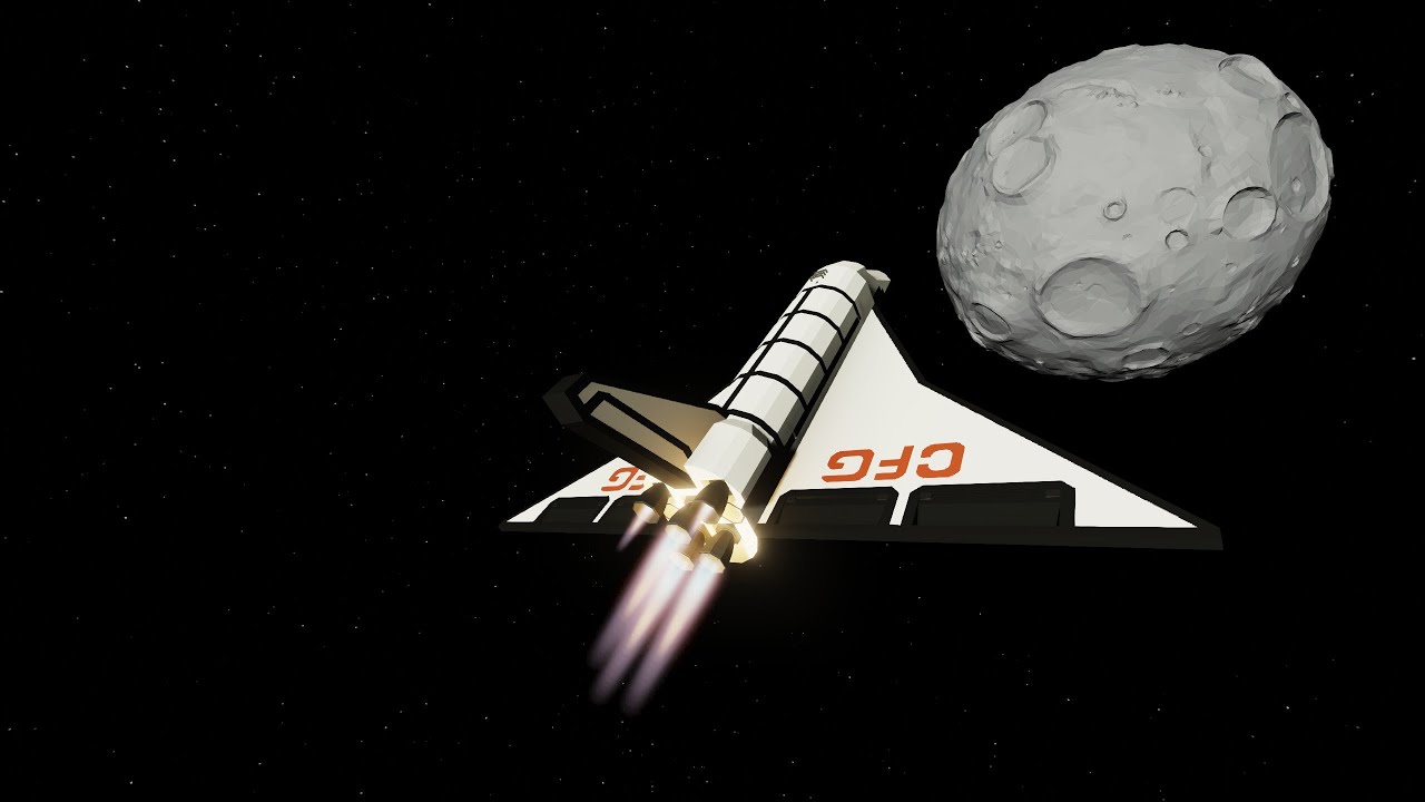 Stormworks Space Shuttle To The Moon Youtube
