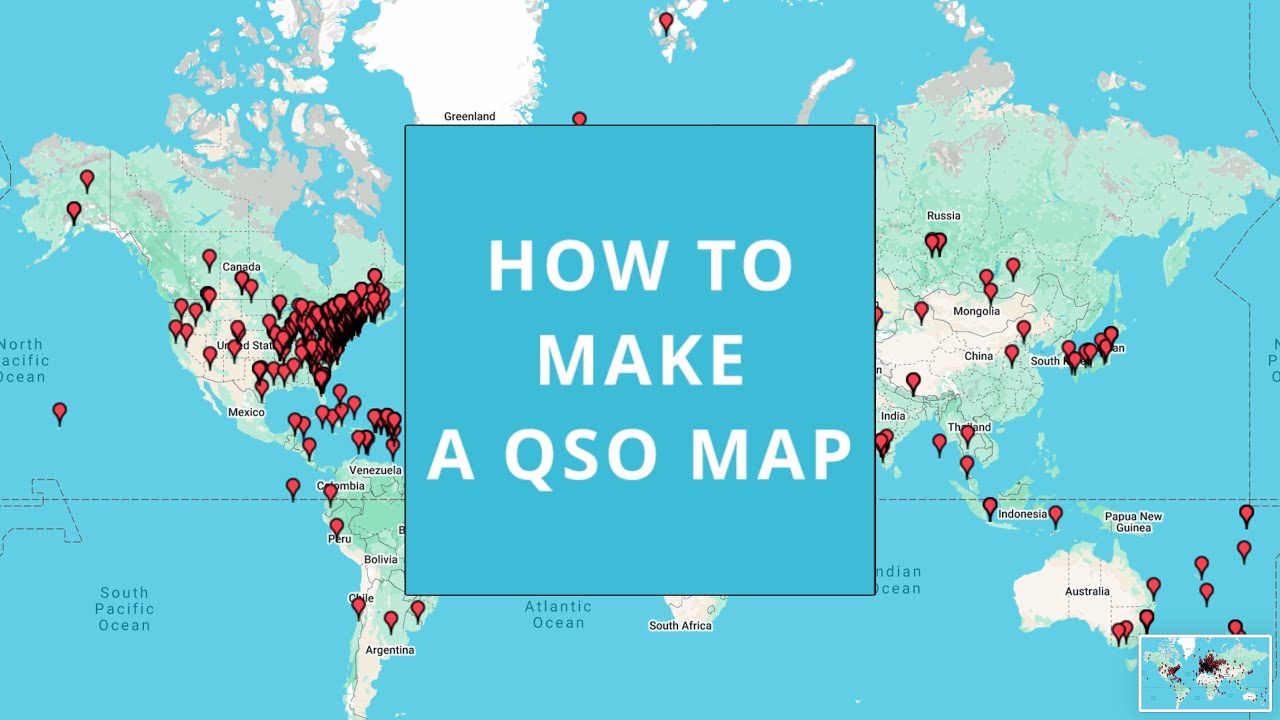 Qso Map From Adif Tutorial Lotw Log Download Youtube