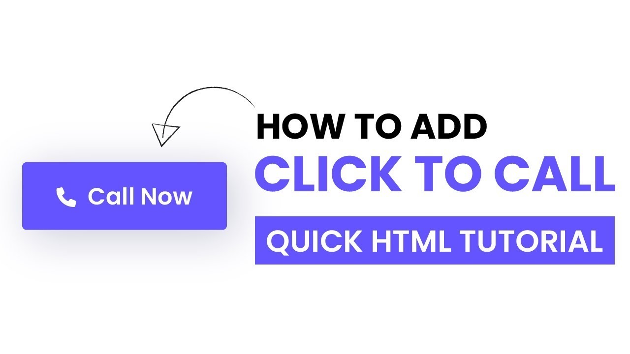 Click To Call Button Html Tutorial Cc Code Youtube