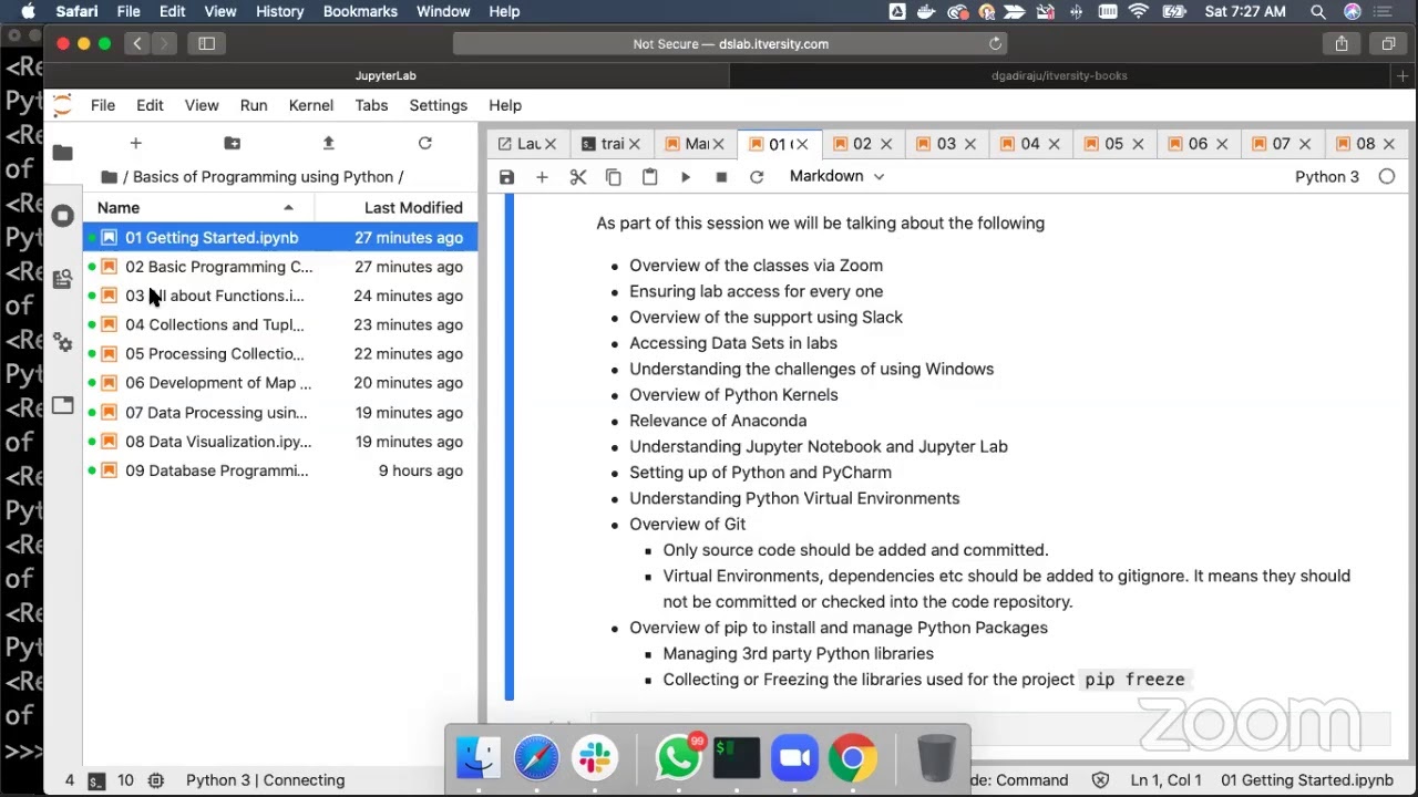 Python Live Workshop 01 Introduction About Training Youtube