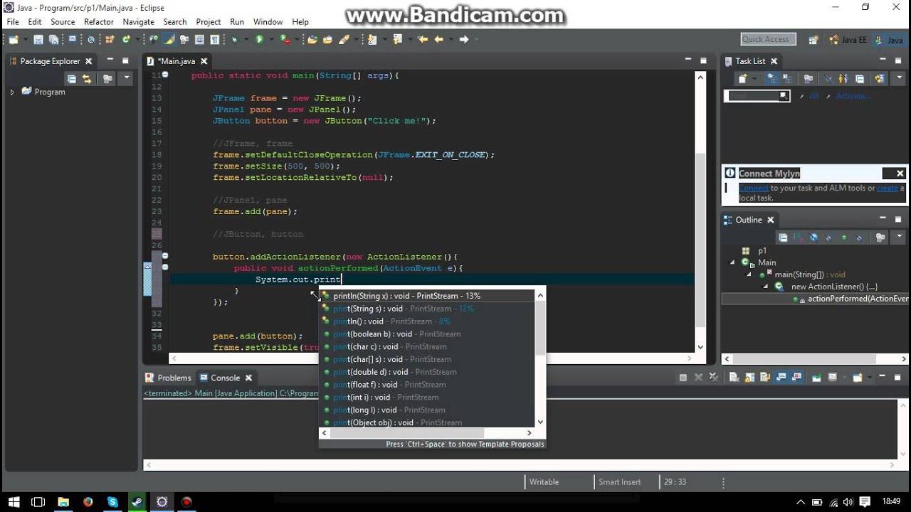 Java Jbutton Actionperformed Youtube