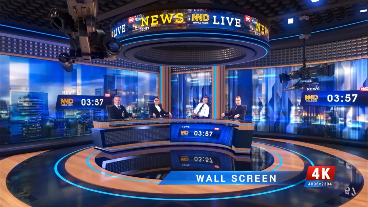 3d Virtual News Studio Background After Effects Template Youtube