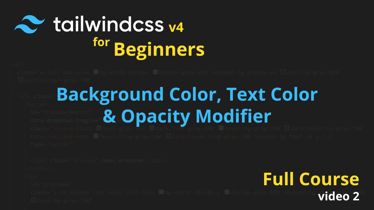 02 Background Color Text Color Opacity Modifier Tailwind Css V4
