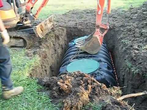 Installation Of Poly Septic Tank Youtube