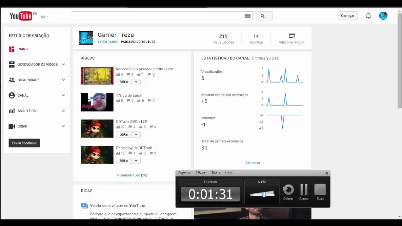 Explicação Youtube