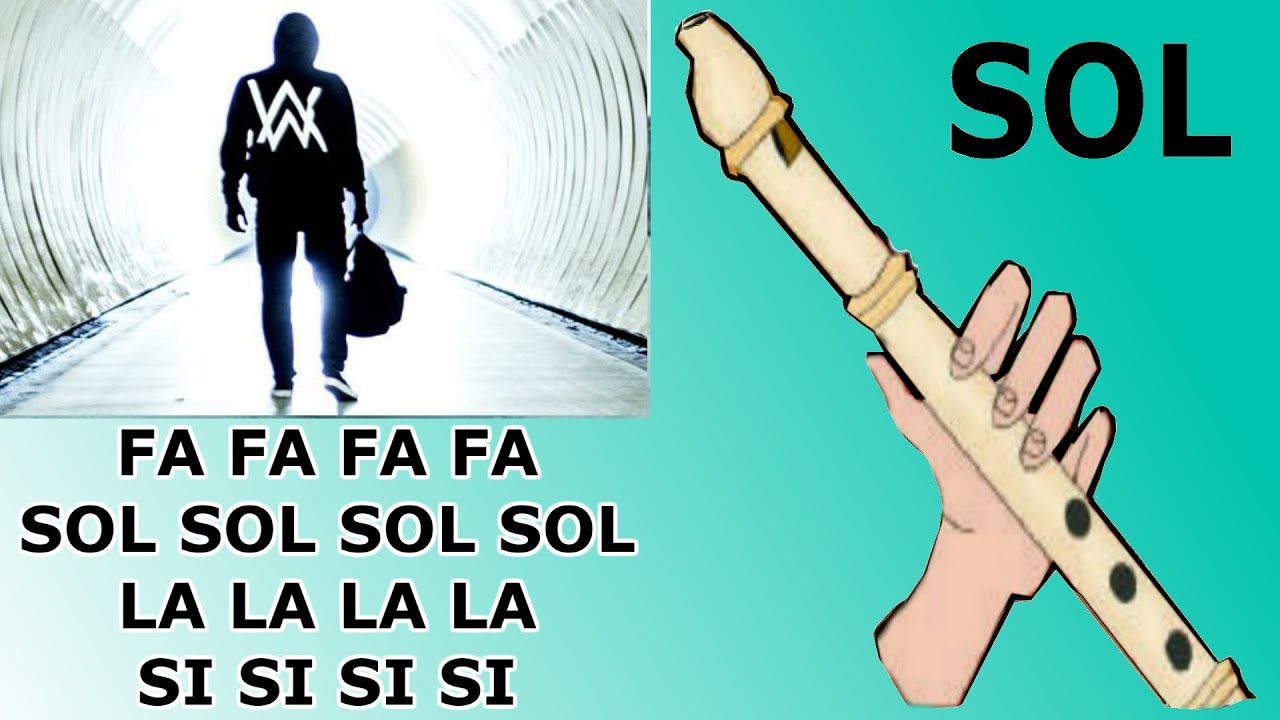Faded Flauta Dulce Fácil Tutorial Con Animación Easy Flute Recorder