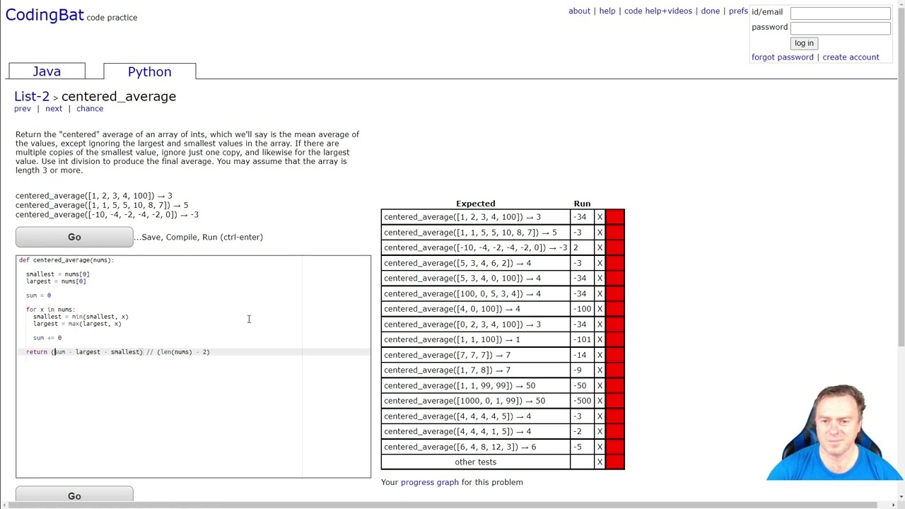 Python Coding Bat List 2 Youtube