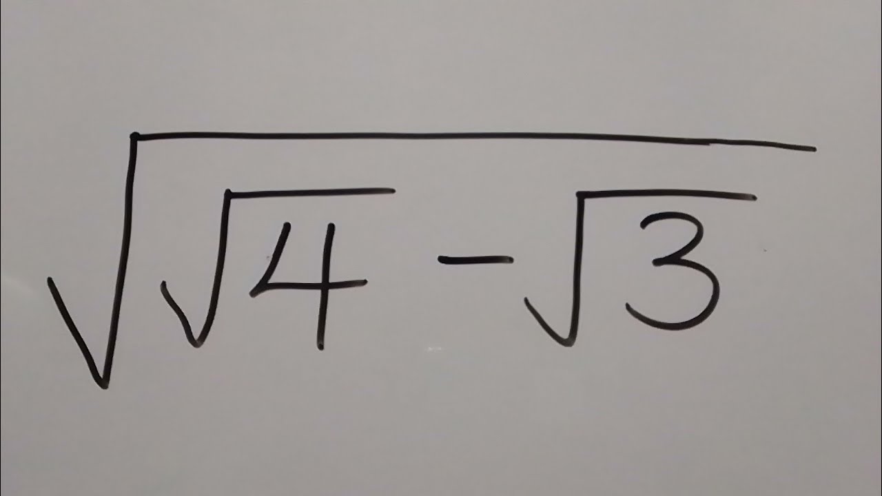 Nice Square Root Math Simplification Youtube