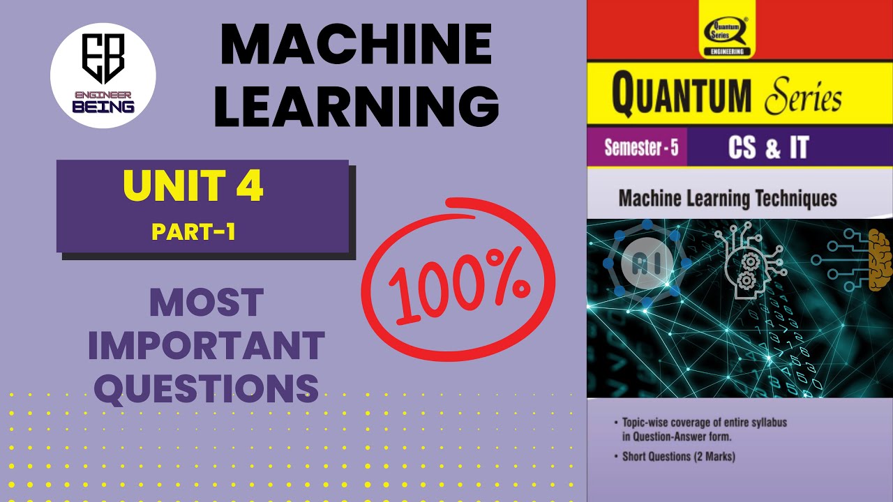 Unit 4 Part 1 Machine Learning Aktu Most Important Questions Youtube