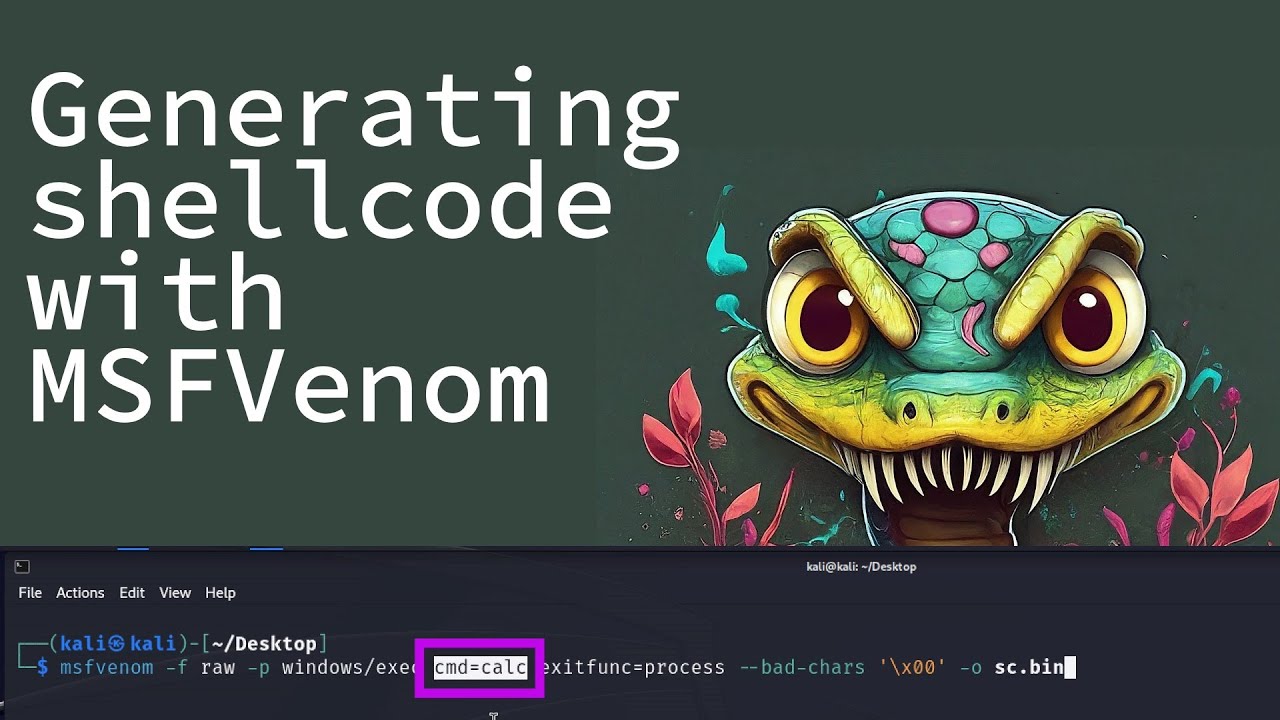 Generating Shellcode With Msfvenom Youtube