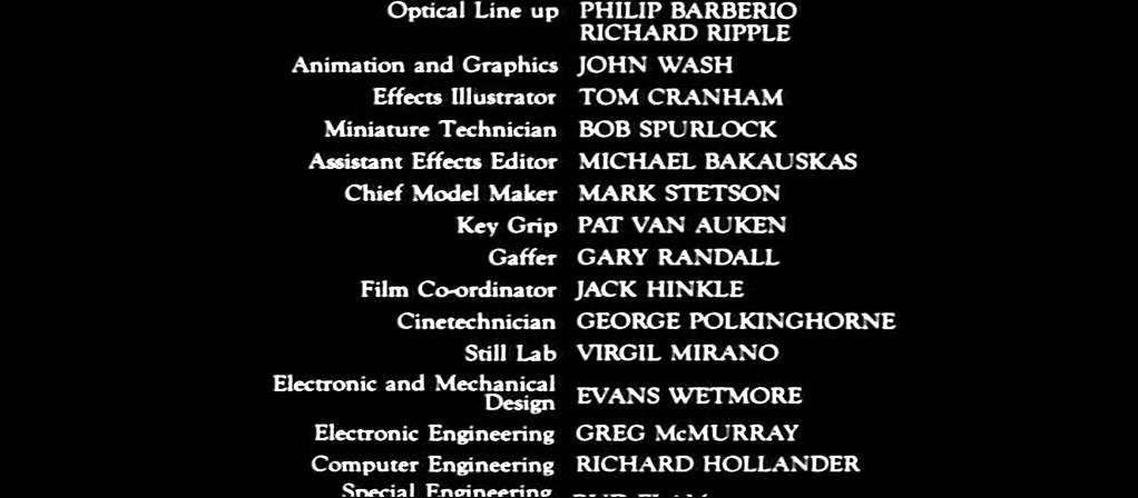 Blade Runner Full End Titles End Credits Cast Crew Youtube