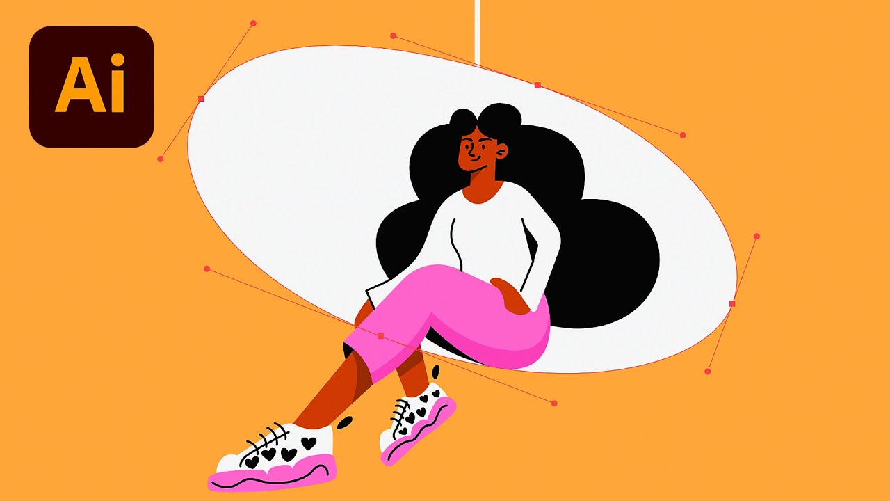 Learn To Design A Flat Character Illustration Adobe Illustrator Youtube