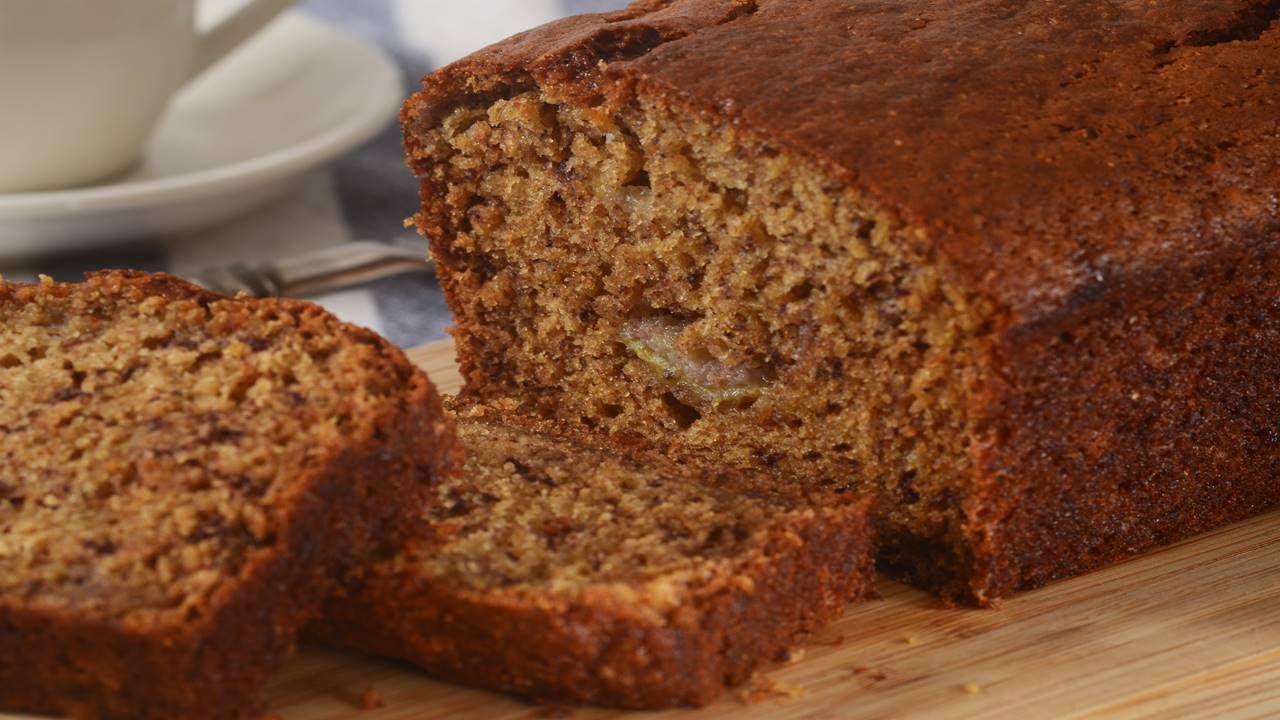 Low Fat Banana Bread Recipe Demonstration Joyofbaking Youtube