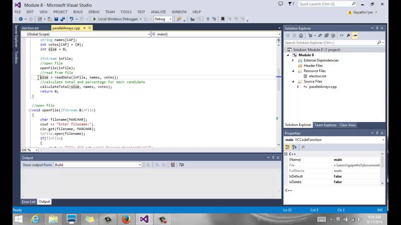 Cs161 Chapter 8 Parallelarrays Youtube