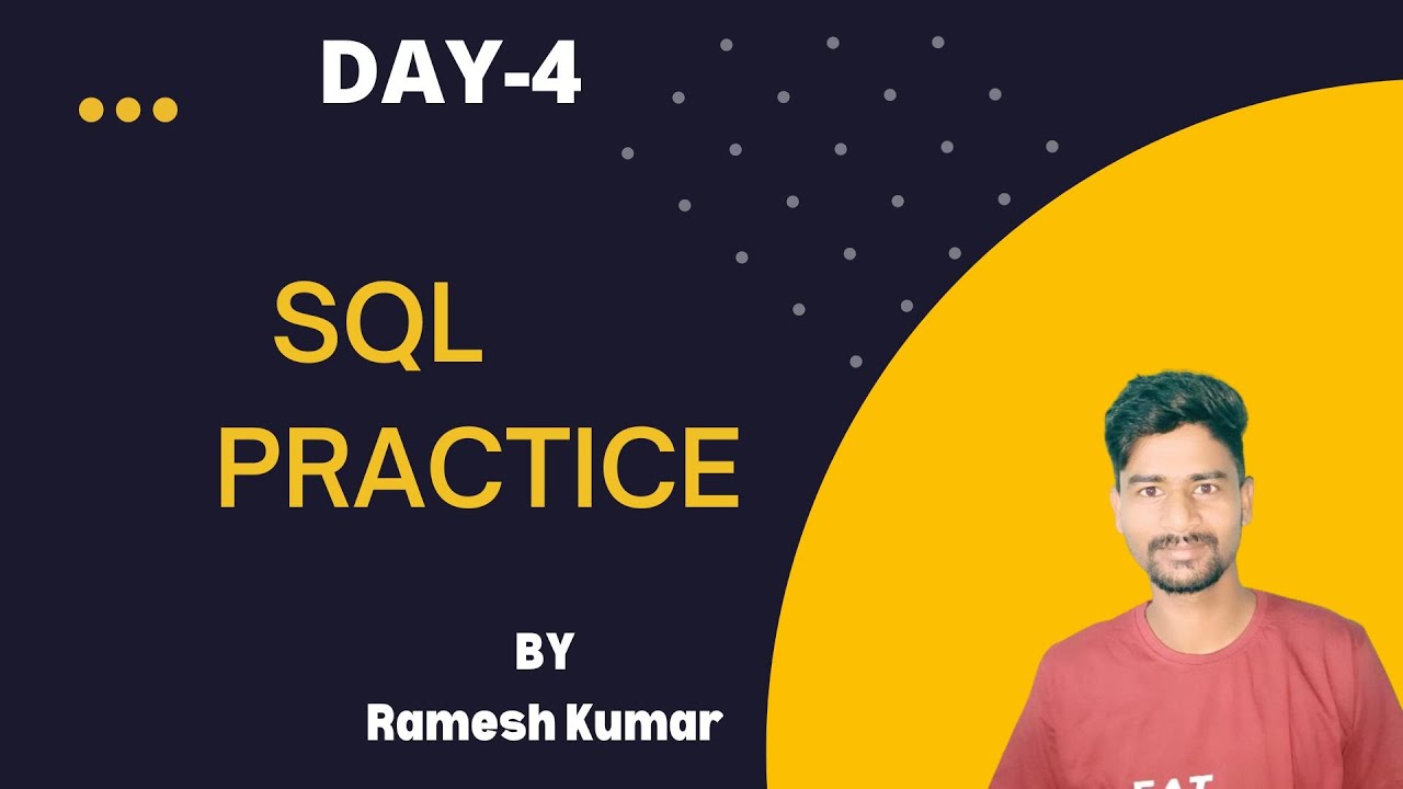Sql Practice For Beginner Sql Excercise Youtube