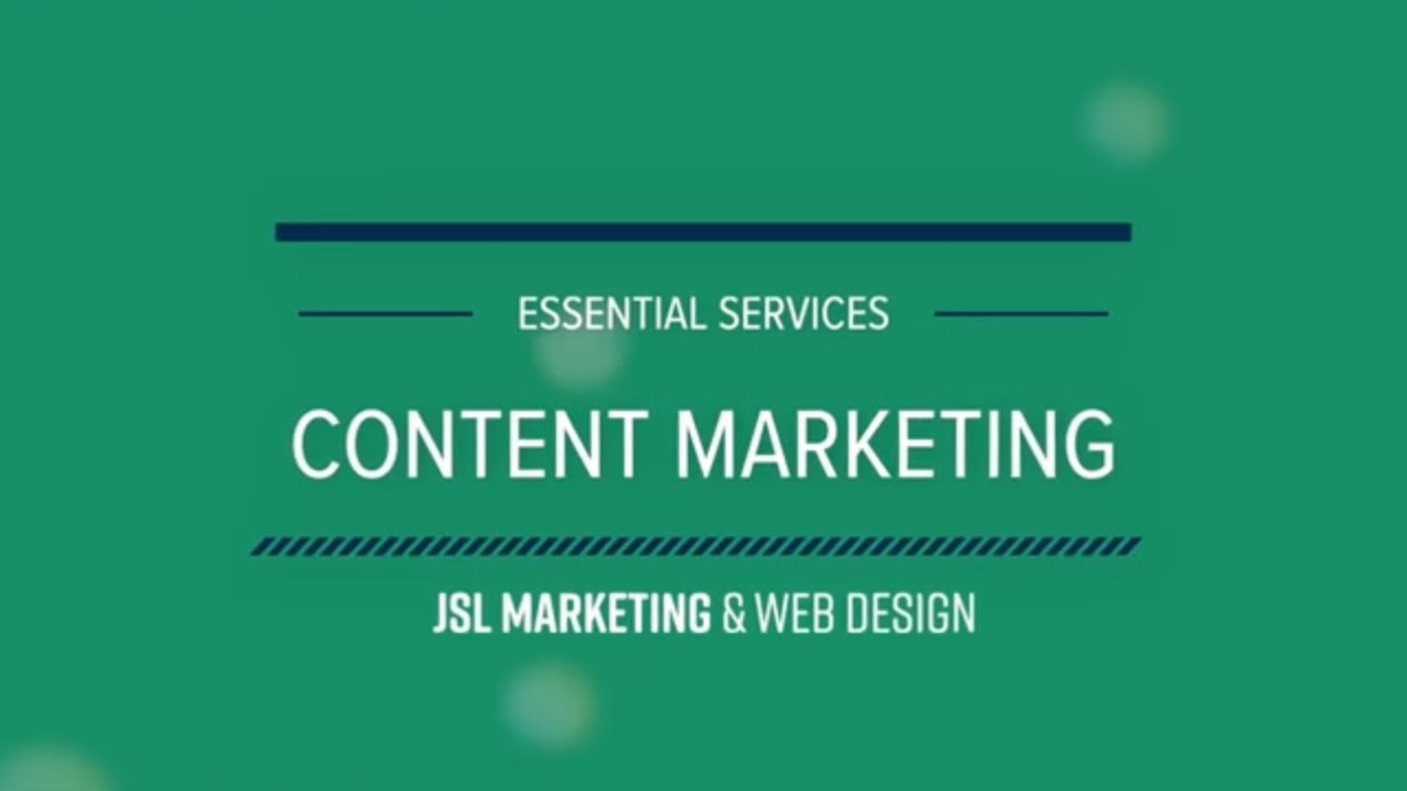 Jsl Essential Services Content Marketing Youtube