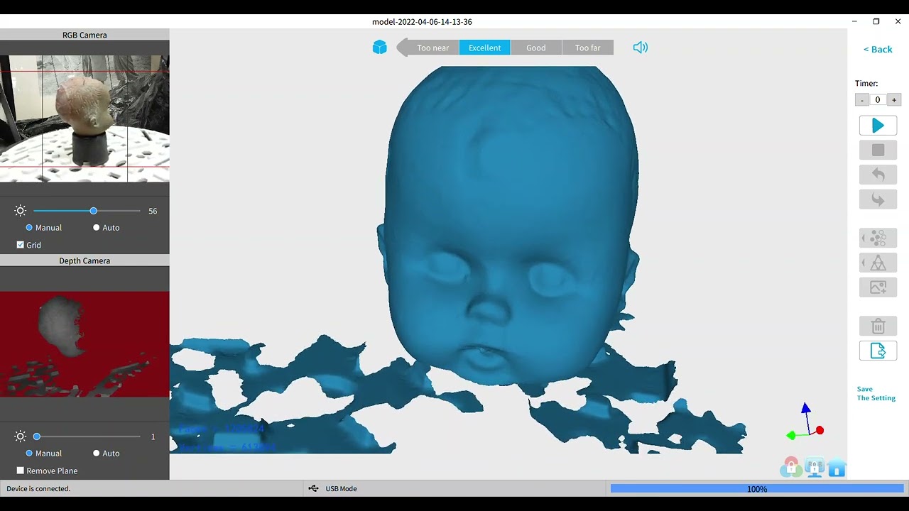 Revopoint Pop1 Scans Merged In Revo Studio Youtube