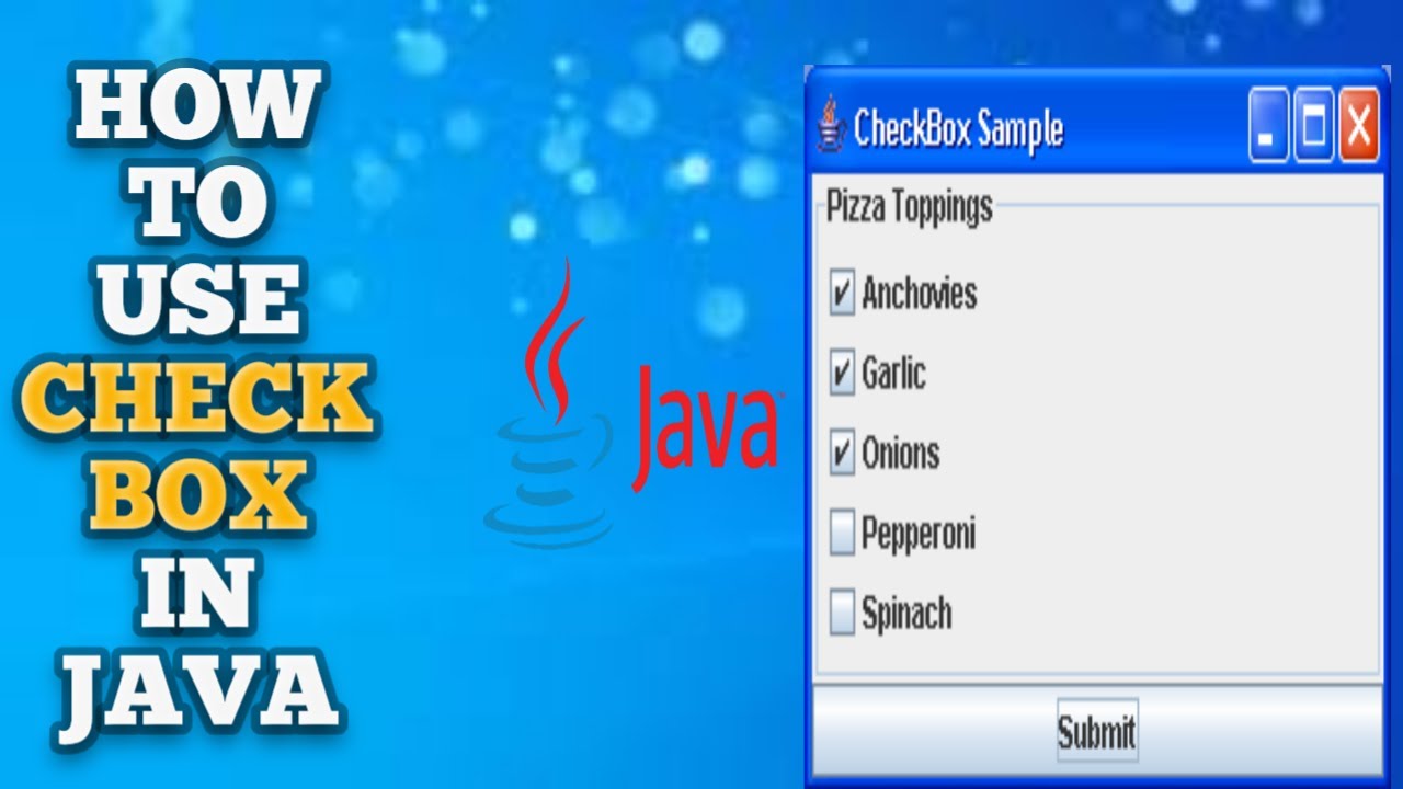 Checkbox In Java How To Use Checkbox In Java Netbeans Java Checkbox