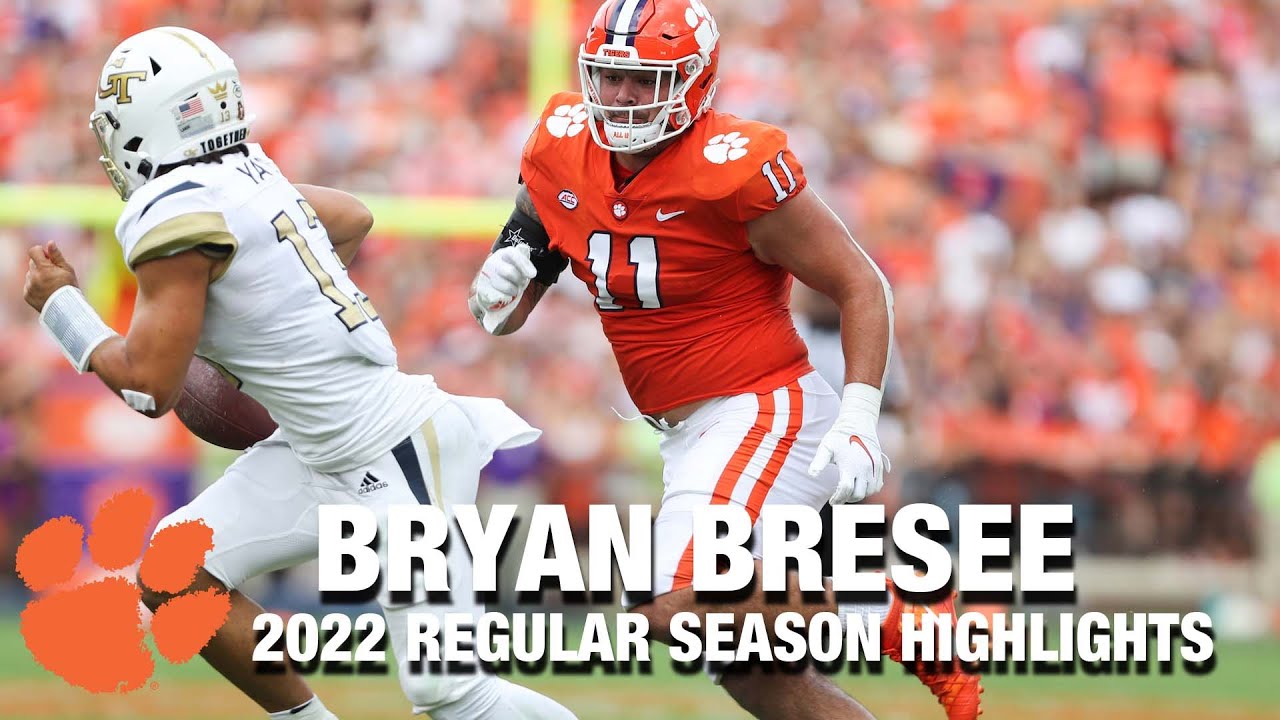 Bryan Bresee 2022 Regular Season Highlights Clemson Dl Youtube