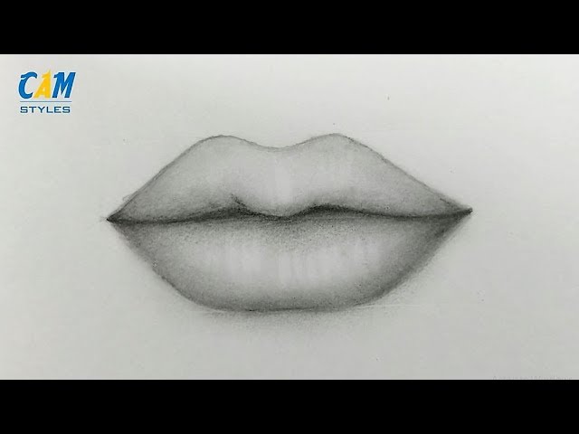 How To Draw Shade Lips In Pencil Lipstutorial Org