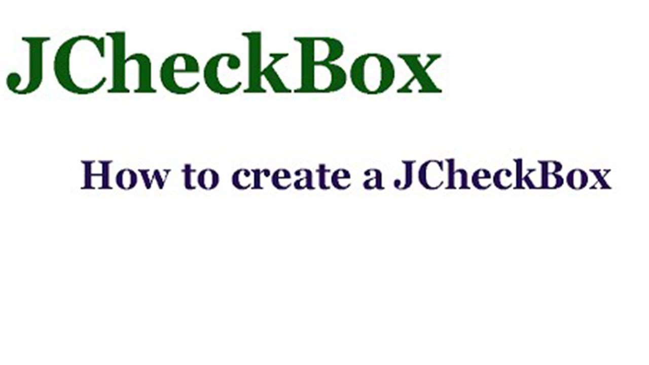 Java Programming Tutorial 63 Jcheckbox Youtube