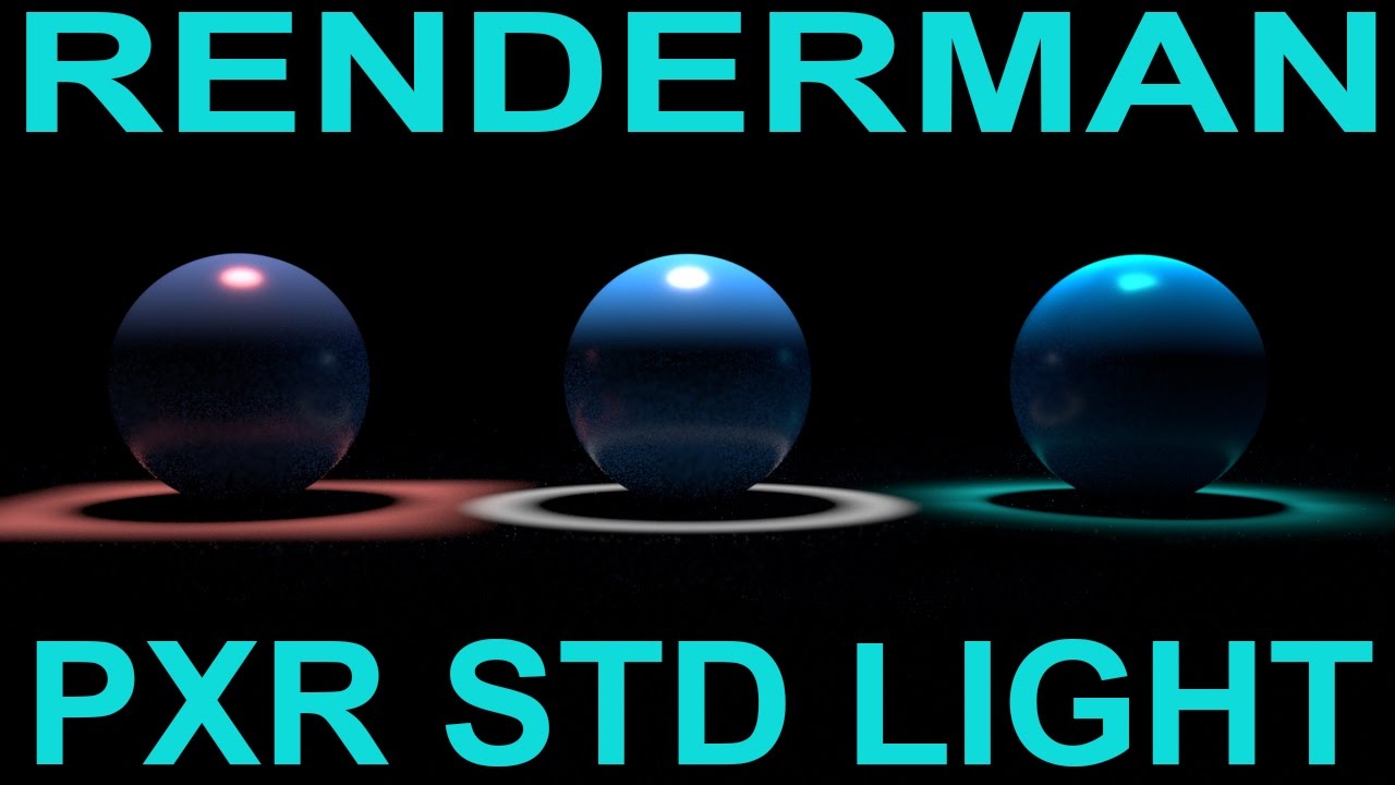 Renderman Pxr Std Area Light Basics Tutorial Youtube