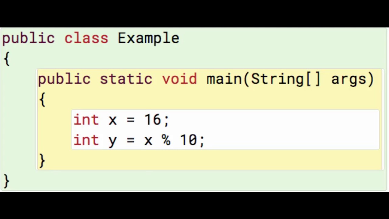 Java Modulo 1 Modulo Calculates The Remainder Youtube