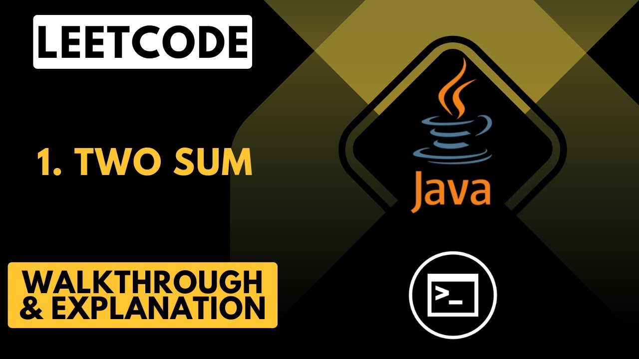 Leetcode 1 Two Sum Java Youtube