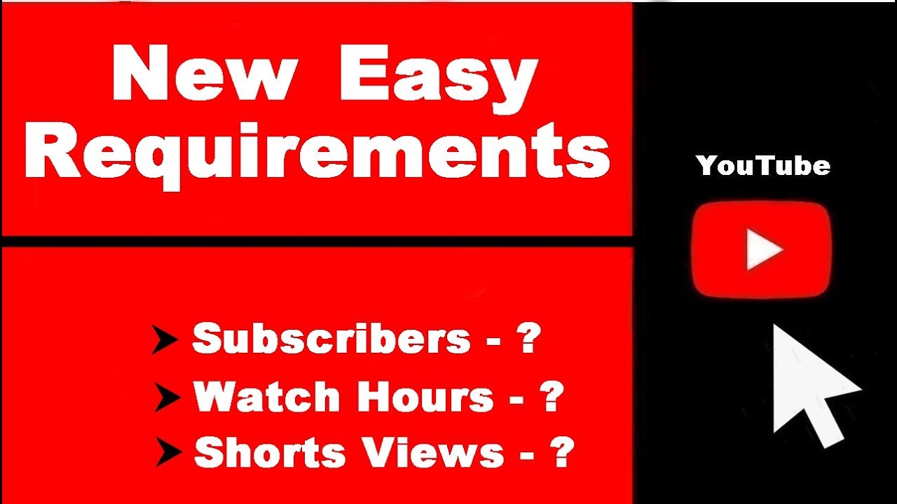 New Monetization Requirements For Youtube Partner Program Youtube