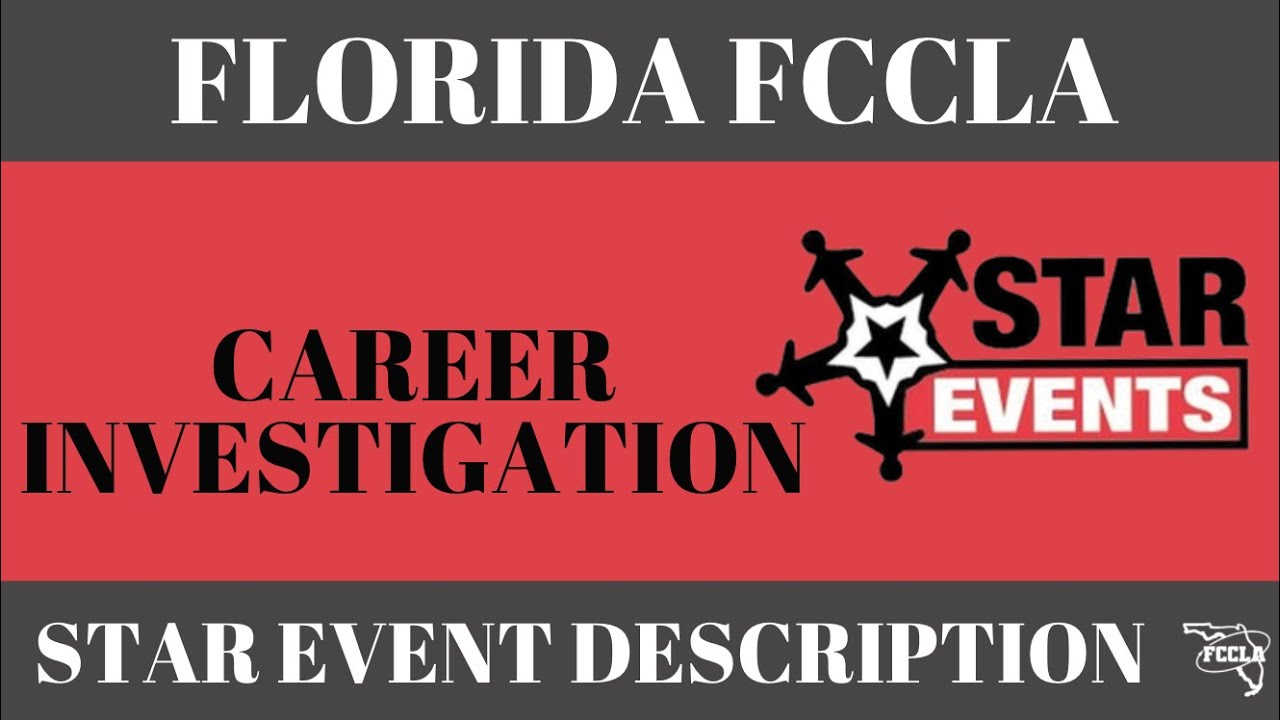Career Investigation Star Event Description Florida Fccla Youtube