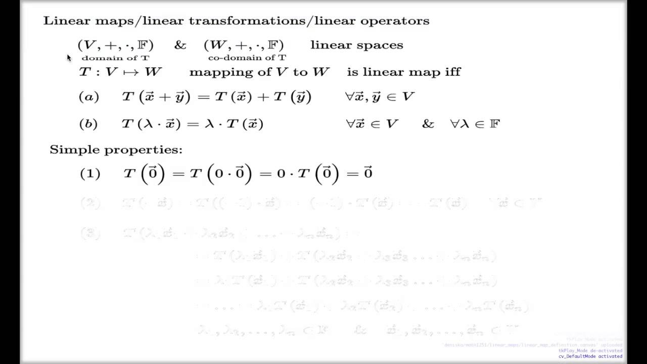 What Is A Linear Map At Harrison Humphery Blog