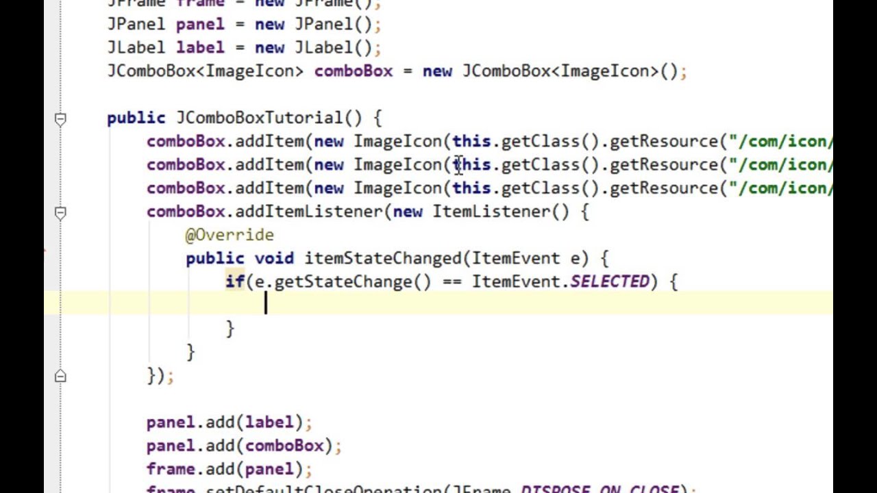 Jcombobox En Java Swing Cursos De Java