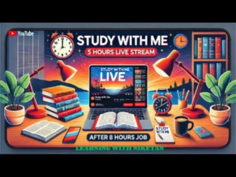 Study With Me After 8 Hours Of Work Live Study Session Learning