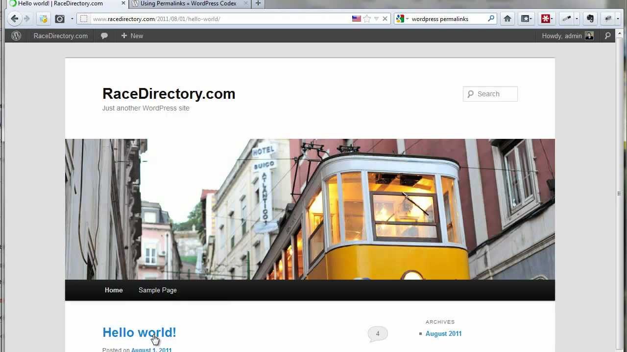 Wordpress Tutorial Settings Permalinks Youtube
