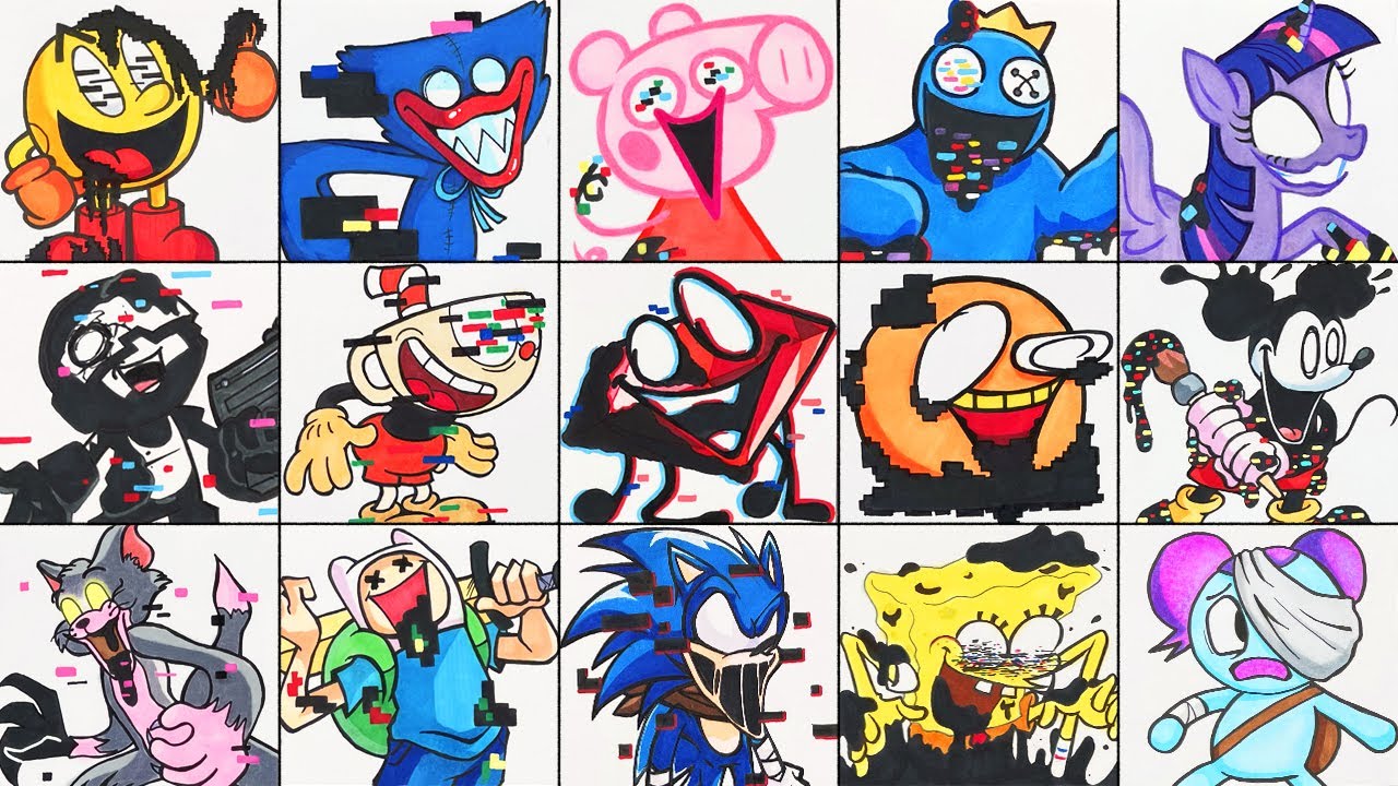Drawing Fnf Best Pibby Corrupted Mods Collection 1 All Pibby Mods