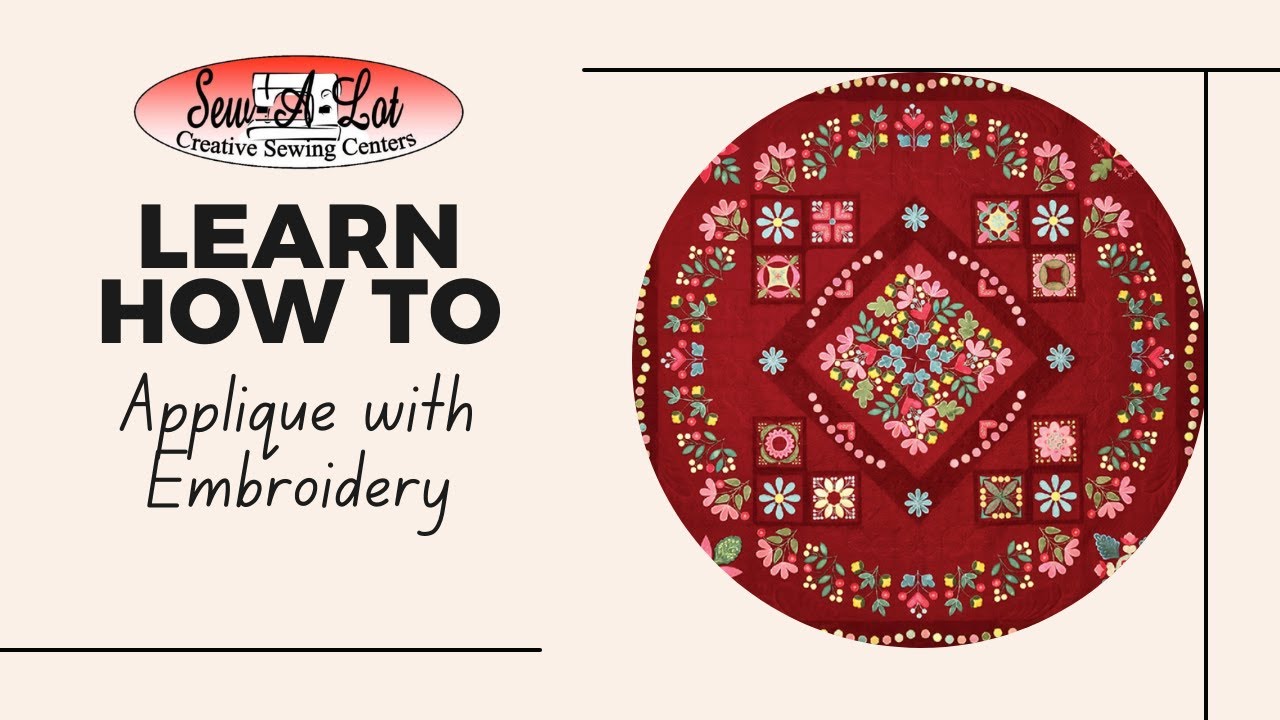 How To Applique Embroidery Youtube