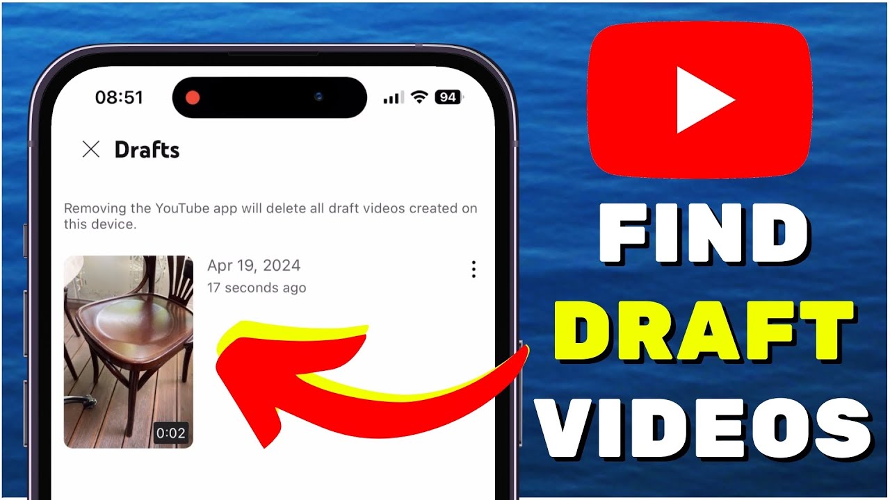 How To Find Draft Videos On Youtube Ios Android Youtube