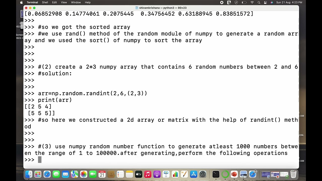 How To Use Python Numpy Random Function Examples Youtube