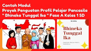 Contoh Modul Proyek Penguatan Profil Pelajar Pancasila Bhineka Tunggal ...