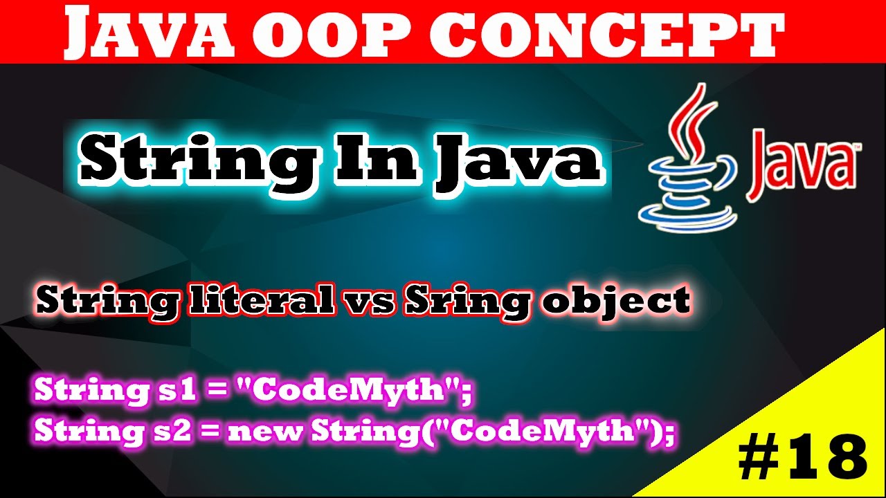 String In Java String Literal Vs String Object Java Interview
