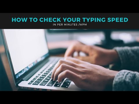 How To Check Your Typing Speed Kaise Check Kare In Per Wpm Youtube