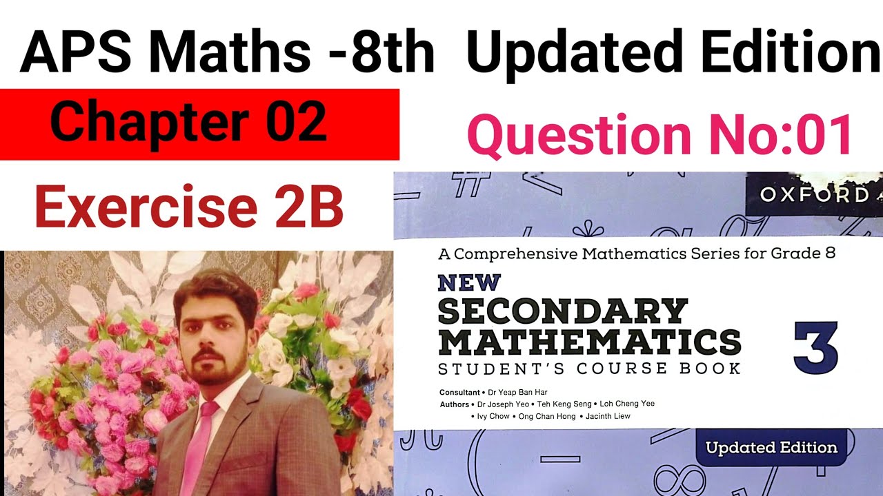 Exercise 2b Question No 01 Aps Maths 8th New Secondary