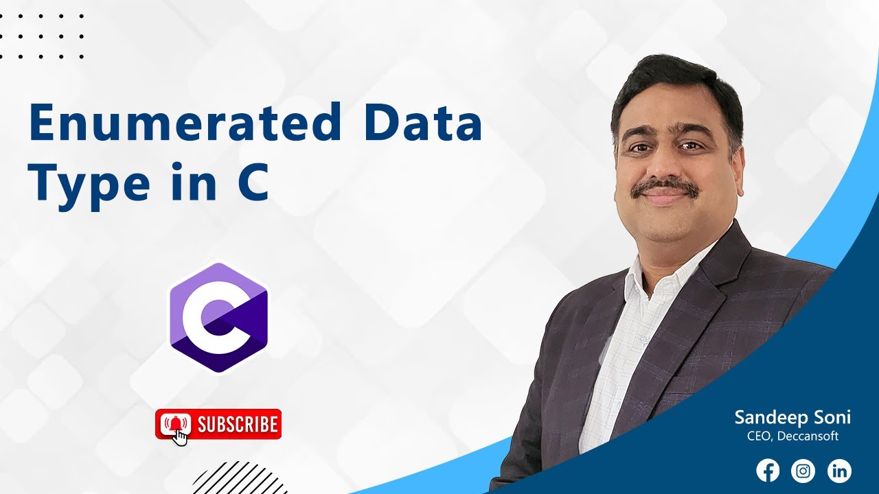 Enumerated Data Type In C Programming Language Youtube