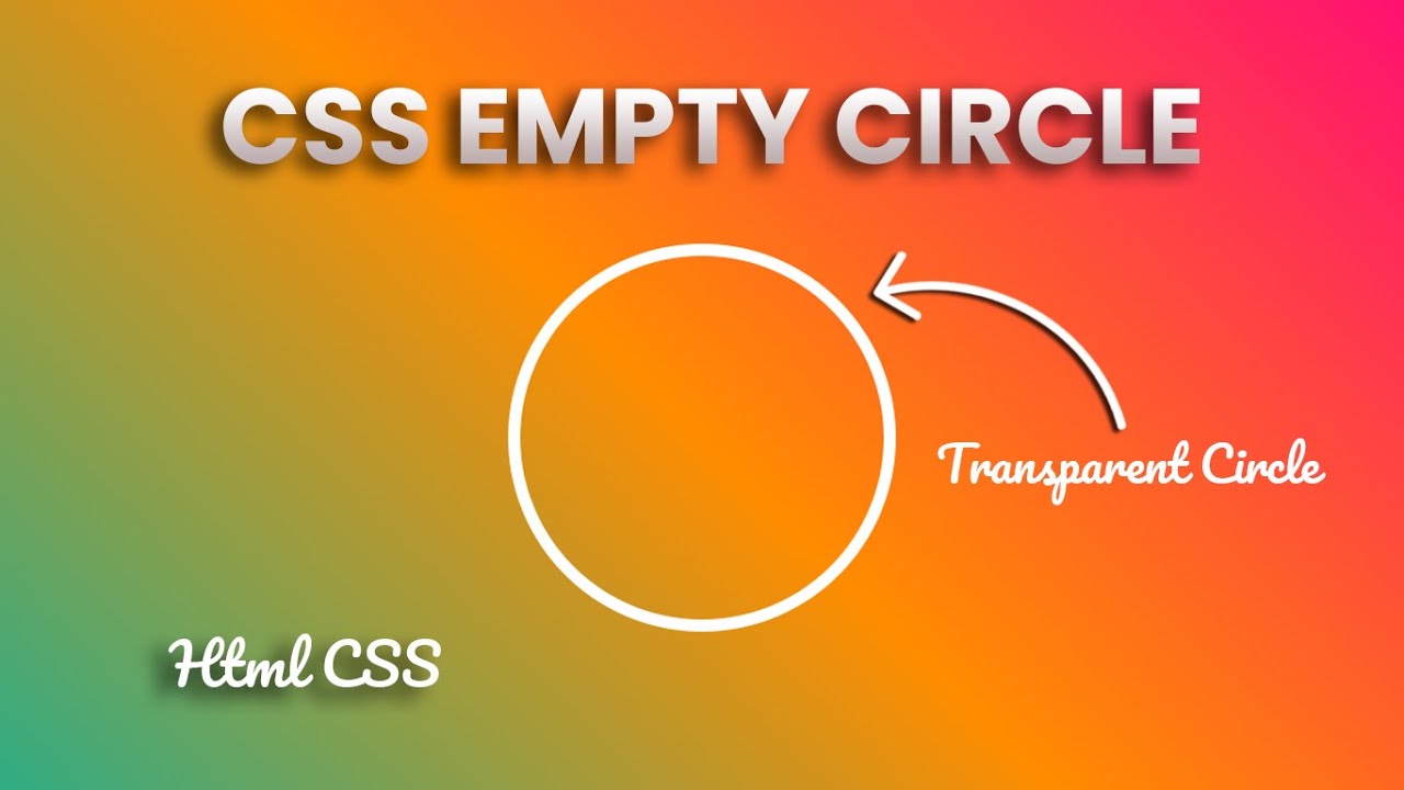 How To Make A Circle With Css At Leo Stonham Blog