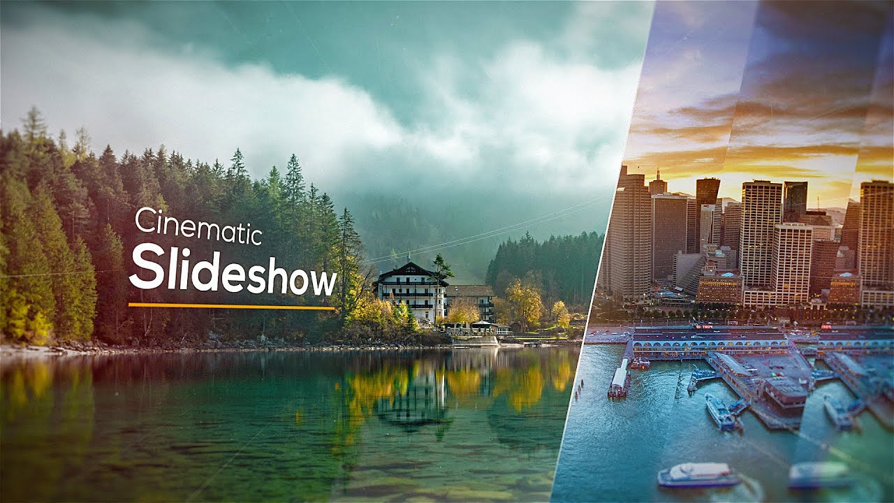 Inspired Cinematic Slideshow After Effects Template Youtube
