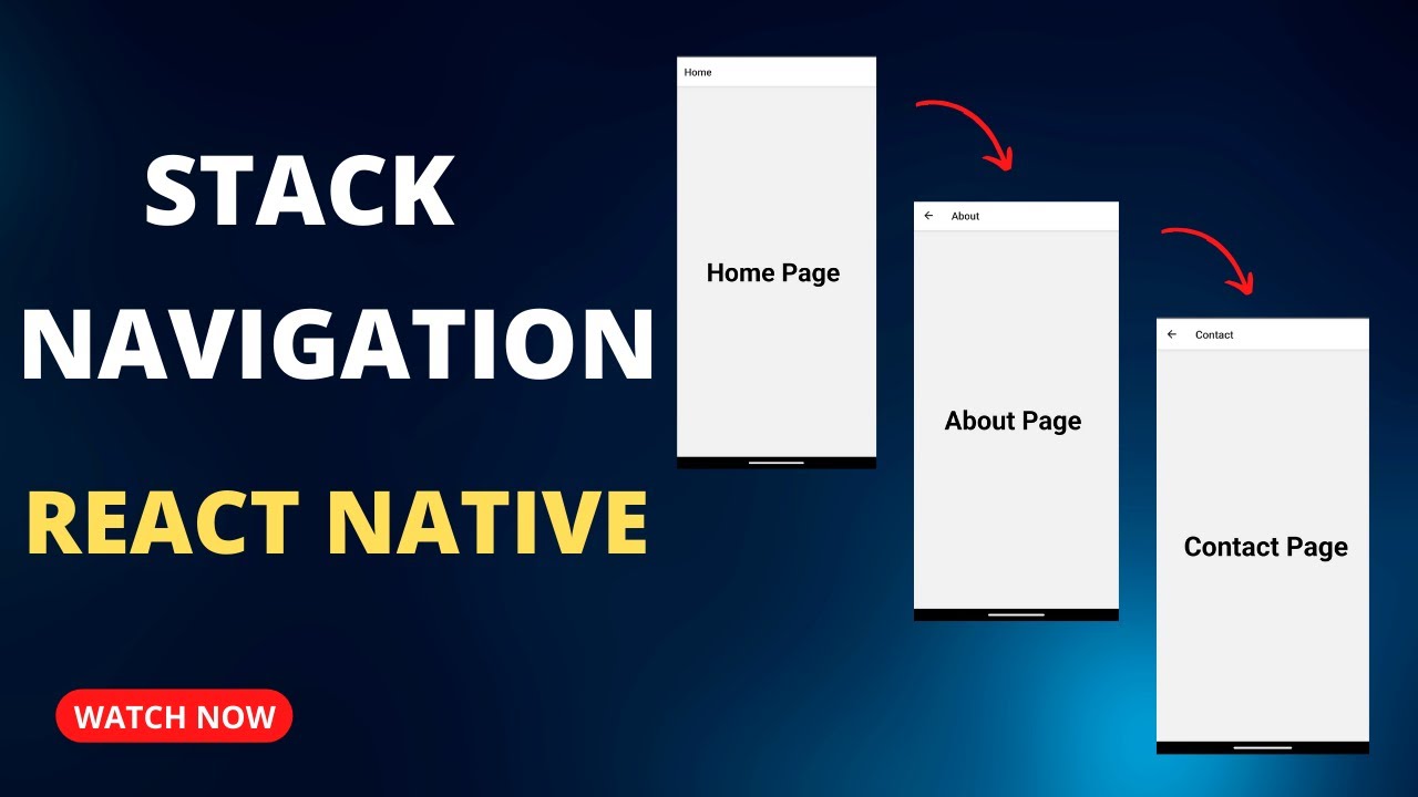 Stack Navigation In React Native Stack Navigation Tutorial