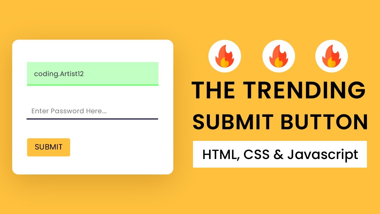 The Trending Submit Button Javascript Project Youtube